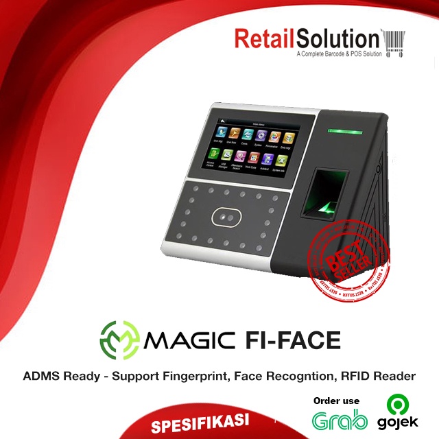 Jual MAGIC FI-FACE ADMS Fingerprint & Face Recognition RFID - Mesin ...