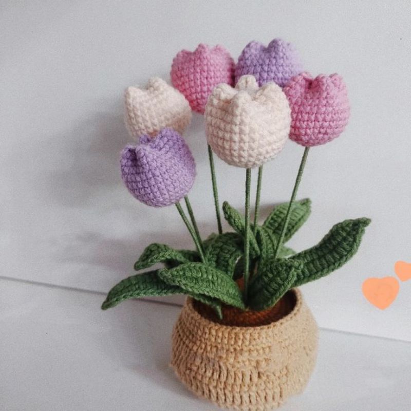 Jual Hiasan bunga tulip artificial flower, bunga hiasan meja unik ...
