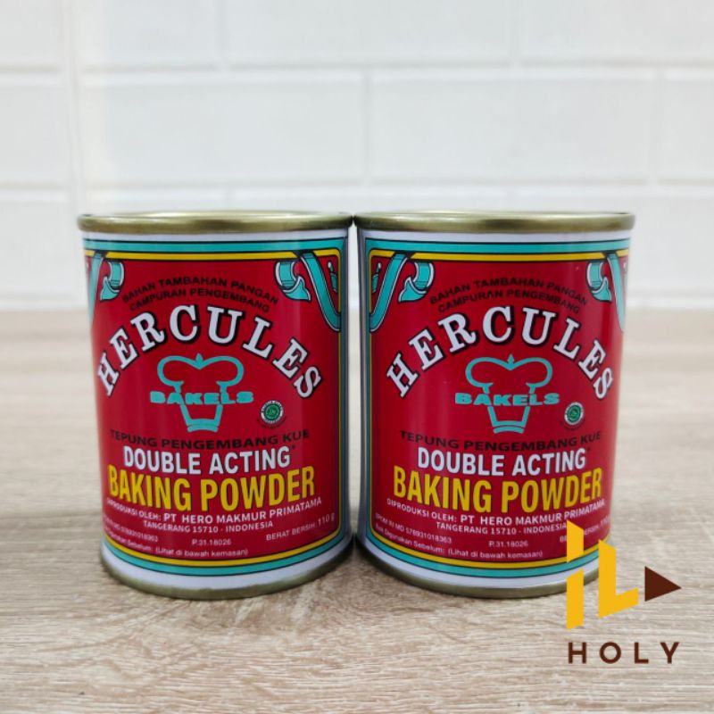 Jual Baking Powder Hercules Double Acting KEMASAN KALENG (110gr ...