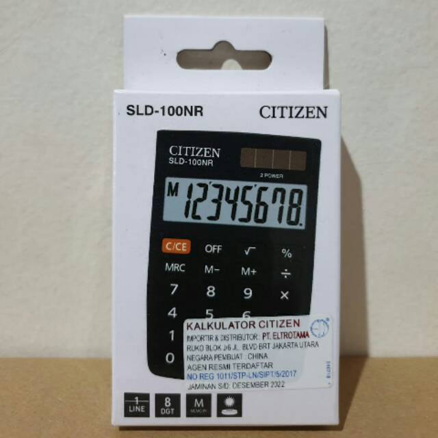 Jual SLD 100 NR. Calculator Citizen. ready stock. new and original | Shopee Indonesia