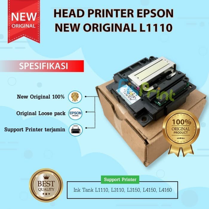Jual Print Head Printer Epson L1110 L3110 L3150 L4150 L4160 Ink Tank ...