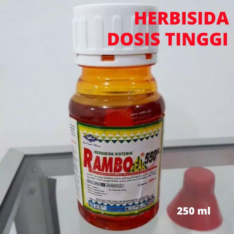 Jual Rambo peak 550 SL 250 ml obat rumput sistemik sampai akar. Dosis ...