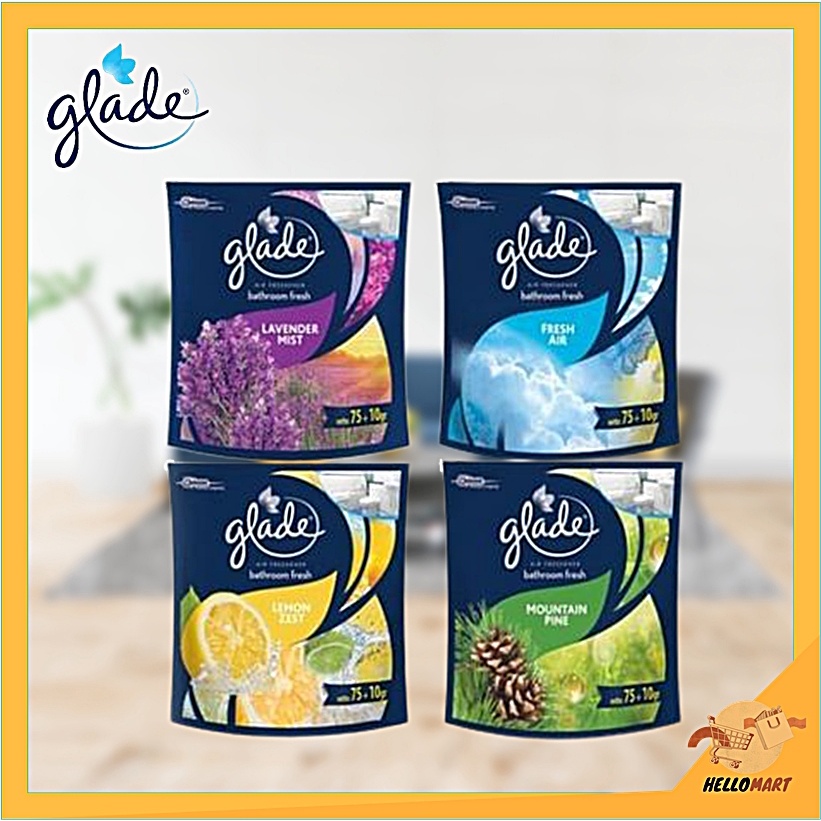 Jual ORIGINAL Glade Bathroom Fresh 75 + 5gr / Glade Gantung / HELLOMARTID | Shopee Indonesia