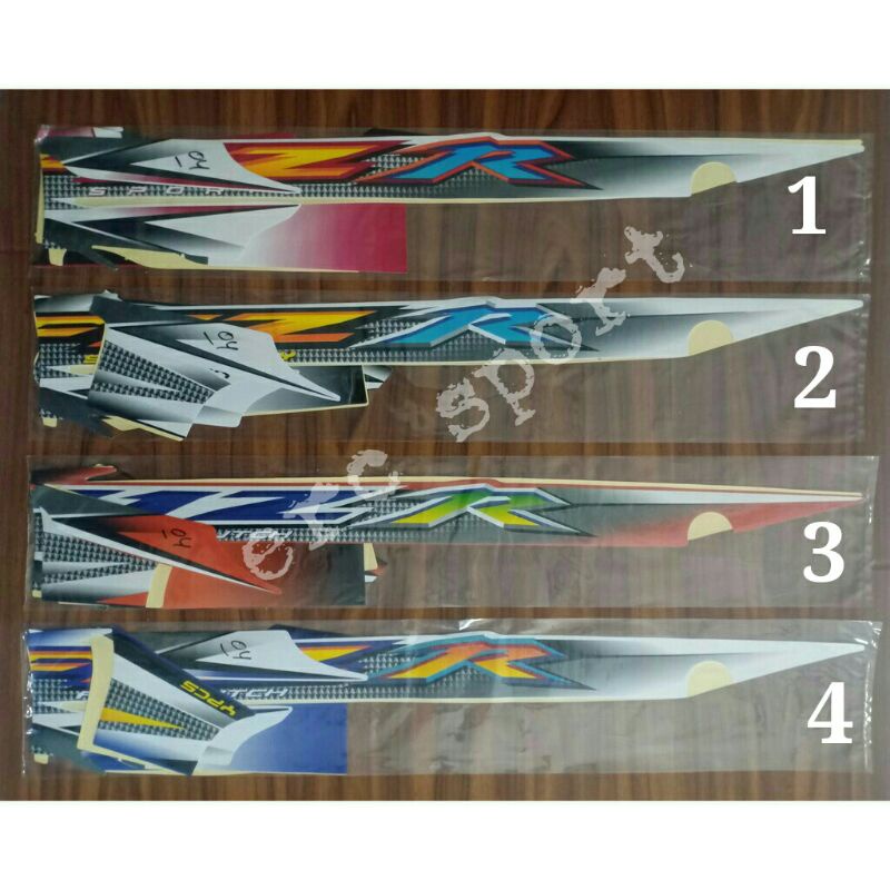 Jual sticker striping motor yamaha f1z r fiz r f1zr sporty 2004 merah ...