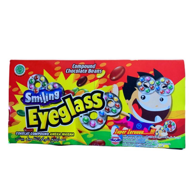Jual Permen Kacamata Smiling Eyeglass (1 pack isi 40 pcs) | Shopee ...