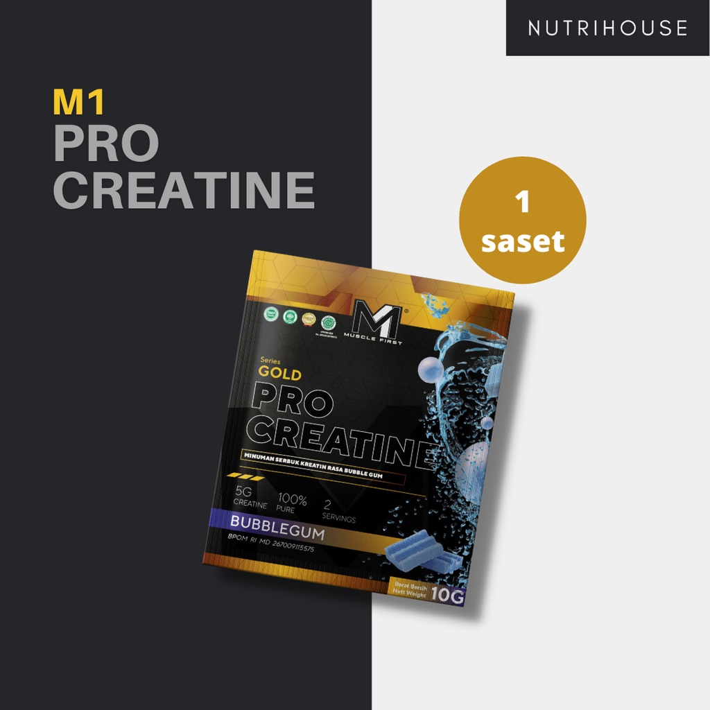 Jual Muscle First Pro Creatine 1 saset 1 Serving - M1 Nutrition Muscle ...