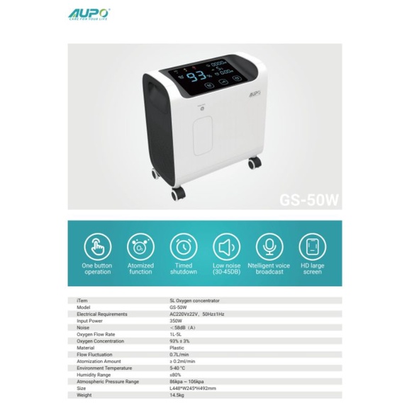 Jual mesin oksigen 10l 2l 5l oksigen konsentrator generator oksigen ...