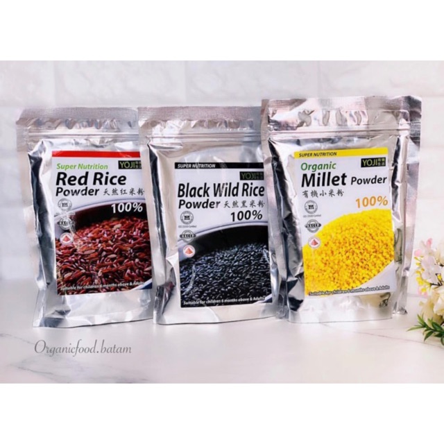 Jual Millet, Red Rice, Black Rice Powder 230g / Bubuk Beras MPASI Bayi ...