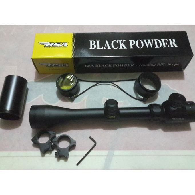 Jual Telescope BSA 3-9x40EG + SUNHIDE teropong black powder teleskop ...