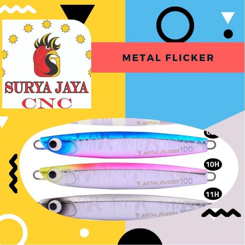 Jual cetakan metal jig METAL FLICKER 40,60,80,100,160gram | Shopee Indonesia