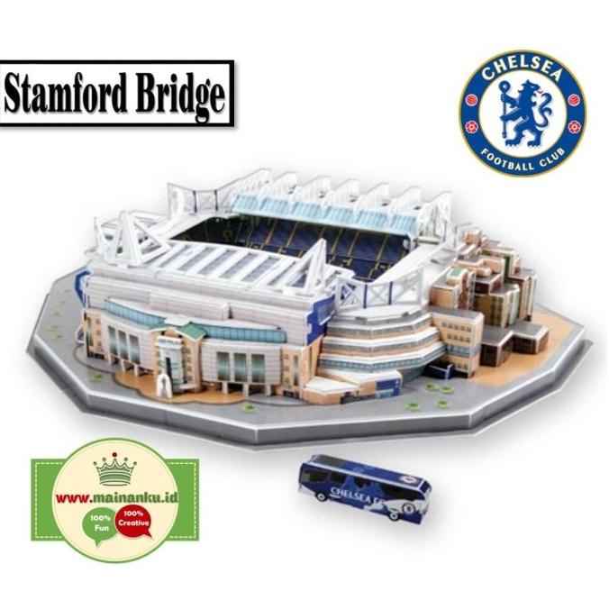 Jual 3D Stadium Puzzle | Chelsea - Stamford Bridge| Miniatur Stadium ...