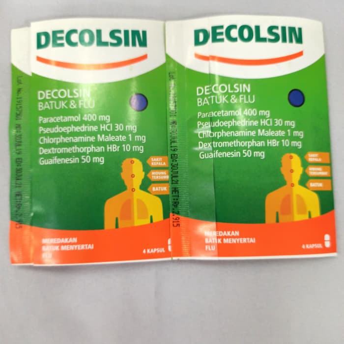 Jual Obat Batuk dan Flu DECOLSIN isi 4 tabs | Shopee Indonesia