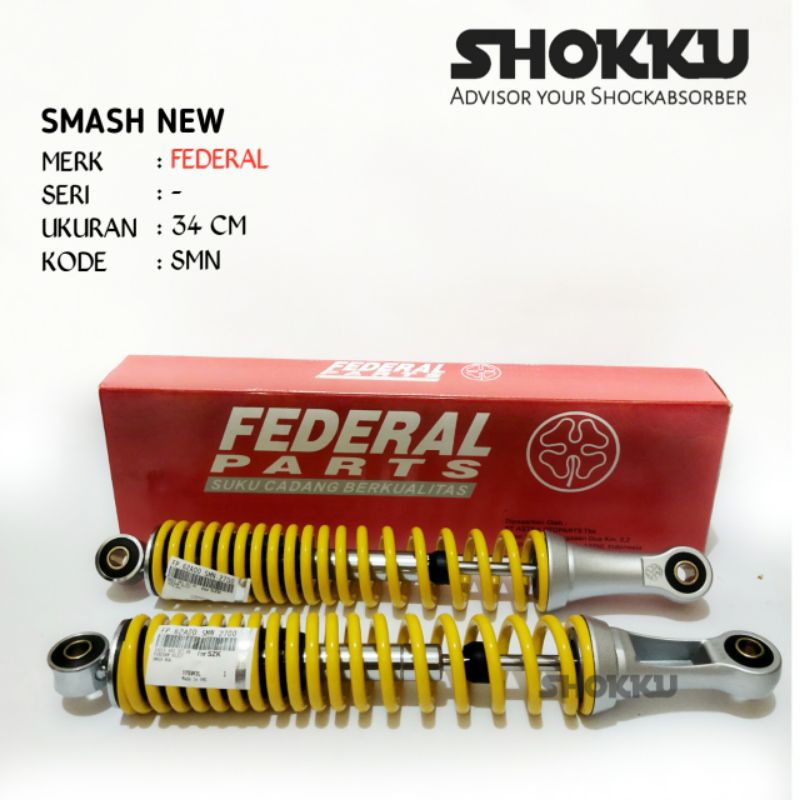 Jual Shock belakang suzuki smash new merk federal part ukuran 34 cm ...
