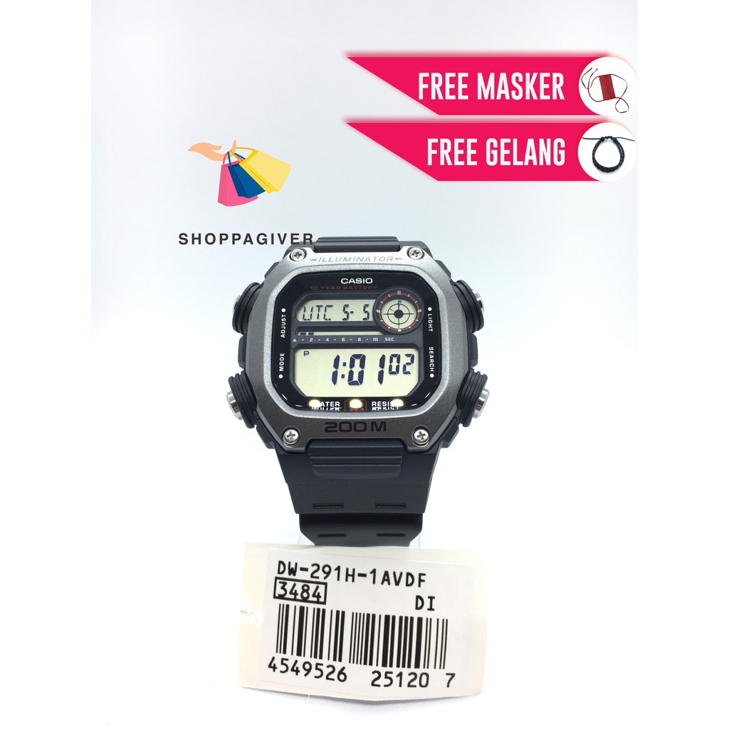 Jual JAM TANGAN PRIA CASIO ORIGINAL DW-291H SERIES DW-291H-1A/1B/9A ...