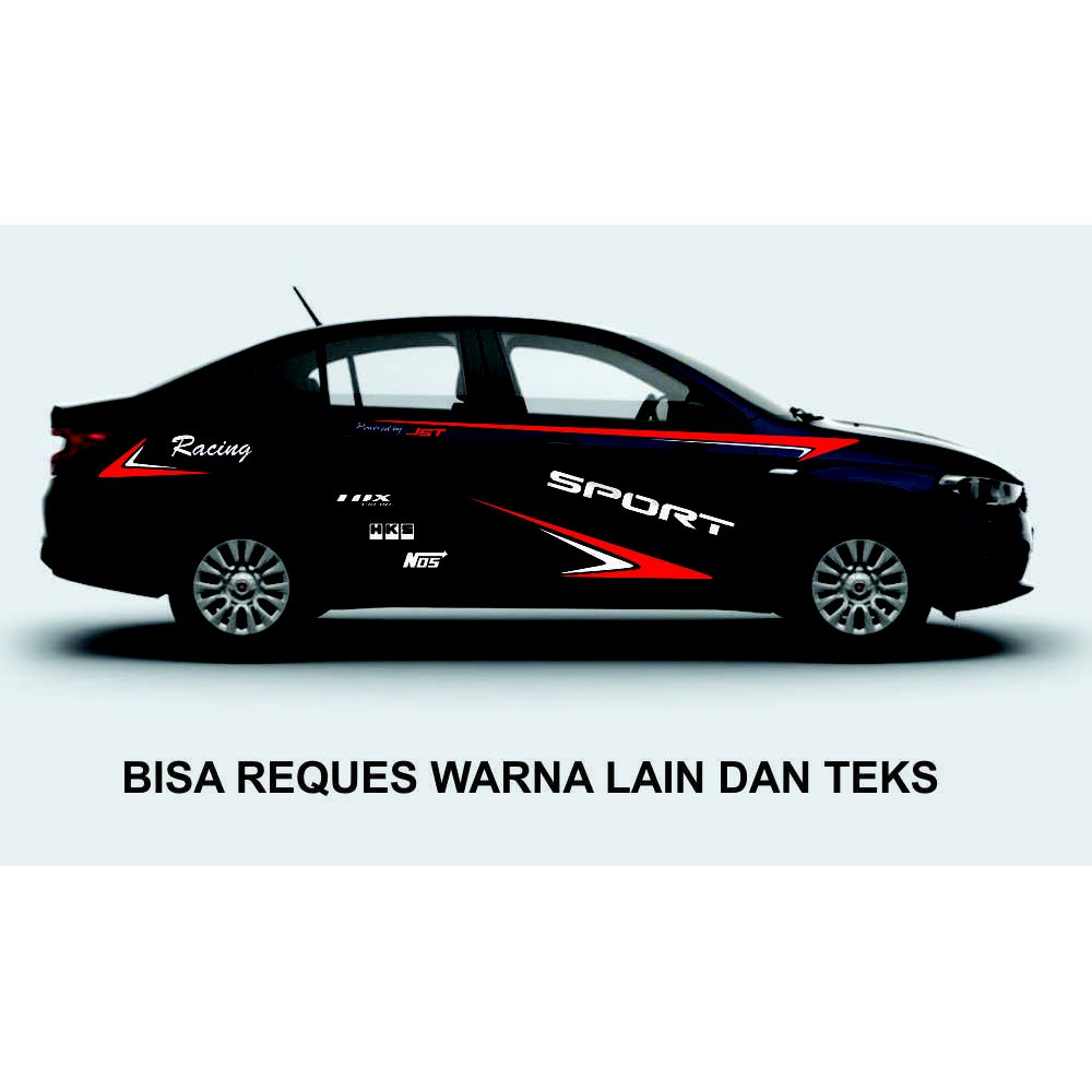 Jual Stiker mobil sedan racing sport stiker mobil sedan vios city ...