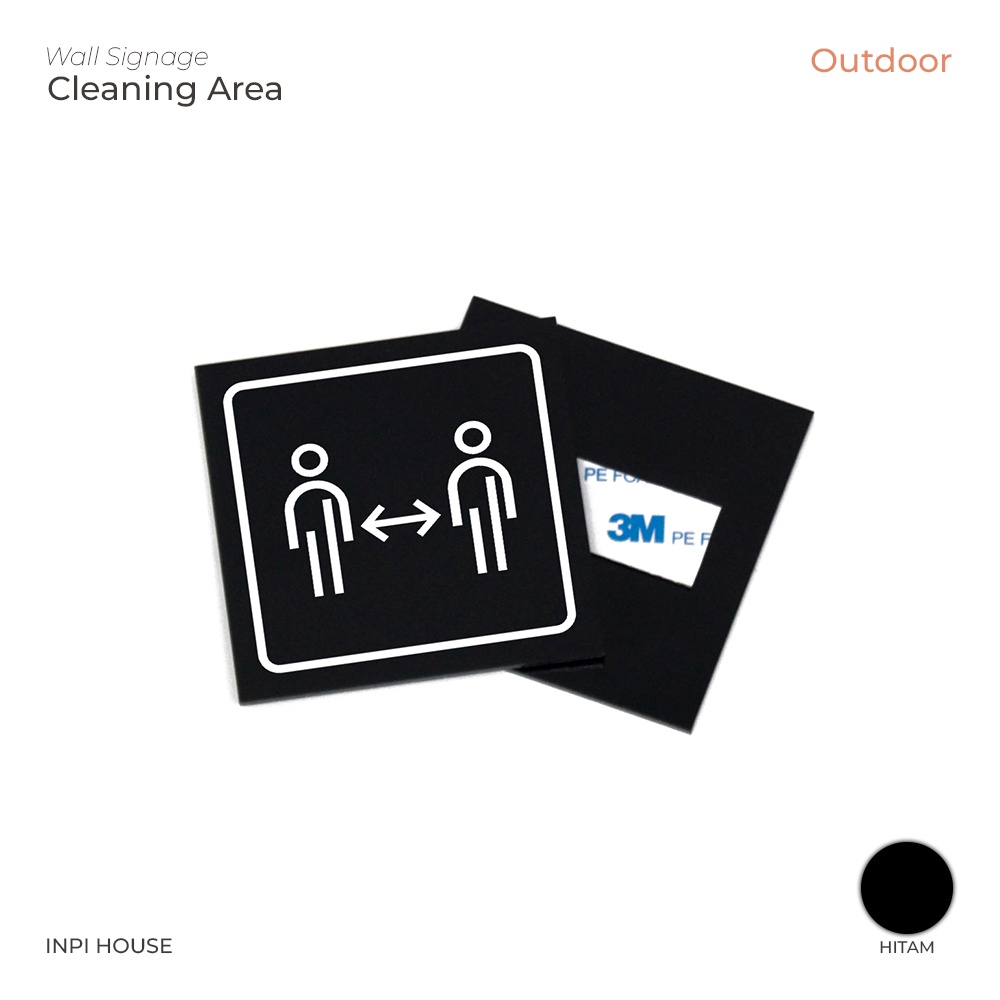 Jual papan tanda jaga jarak - keep safe distance - protokol kesehatan ...