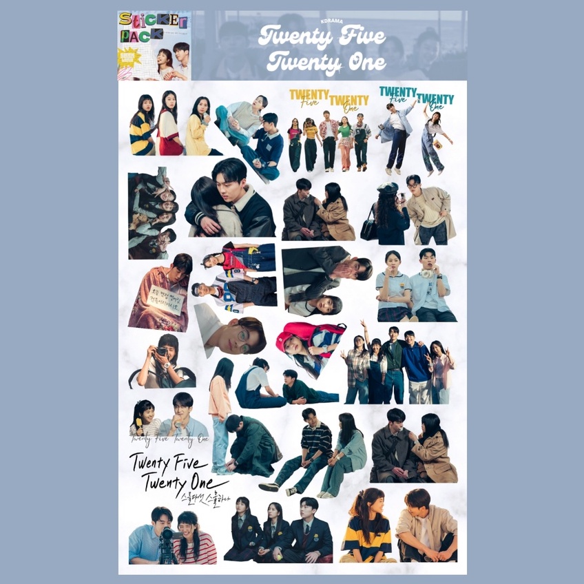 Jual K-Drama || Twenty Five Twenty One Sticker Sheet | Shopee Indonesia