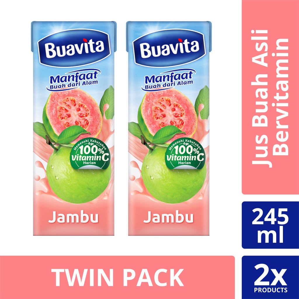 Jual Buavita Jus Jambu Guava Juice 2 x 245 mL | Shopee Indonesia