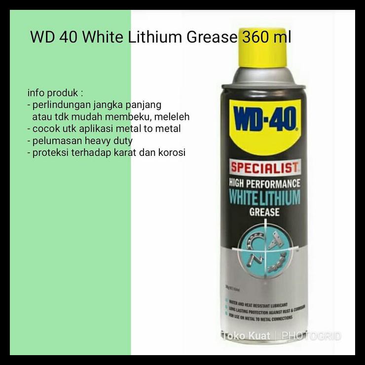 Jual BIG SALE!! WD 40 white lithium grease 360ml gemuk stempet cair ...
