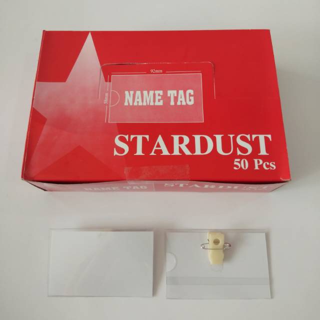 Jual Name Tag Stardust isi 50 (Red) | Shopee Indonesia