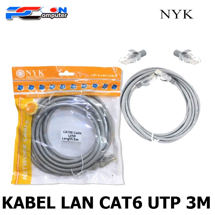 Jual KABEL LAN CAT6 UTP NYK | Shopee Indonesia