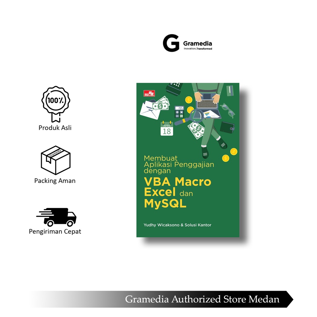 Jual Gramedia Medan - Membuat Aplikasi Penggajian dengan VBA Macro Excel dan MySQL | Shopee ...
