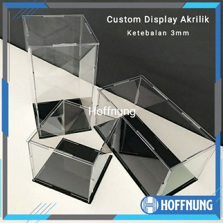 Jual Custom Kotak Display Akrilik 3mm Box Acrylic Transparan Bongkar ...