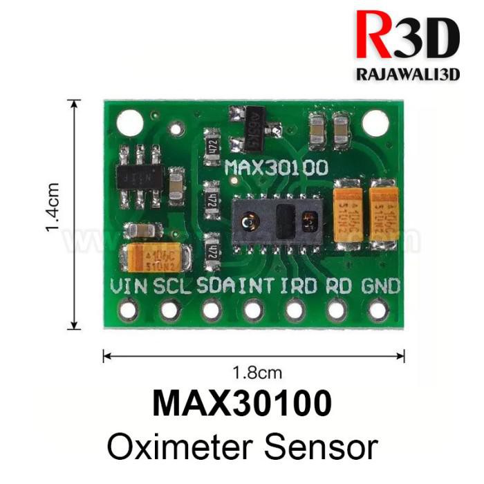 Jual MAX30100 Pulse Oximeter Heart-Rate Sensor Module Sensor Detak ...
