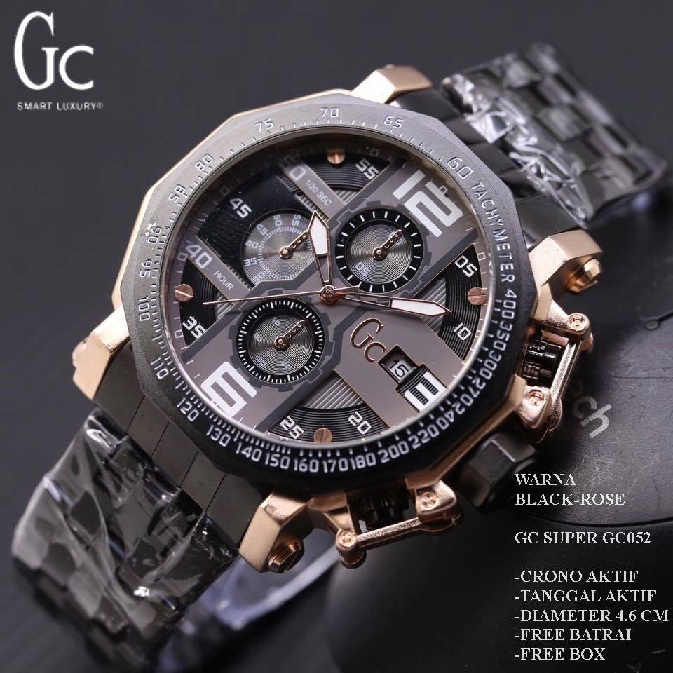 Jual JAM TANGAN PRIA GC SUPER GC052 UK D=4,6CM | Shopee Indonesia
