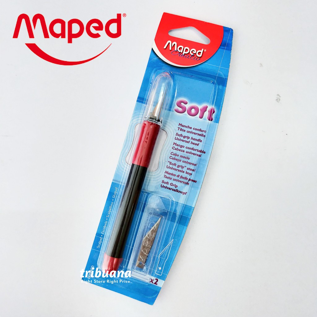 Jual Maped Scalpel Soft Pen Cutter - Art knife/Pen Cutter | Shopee ...