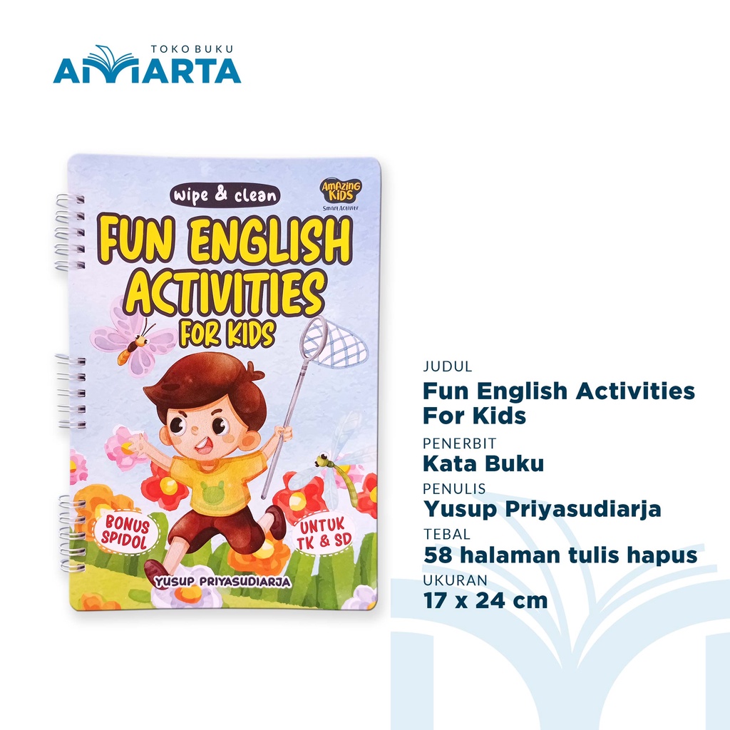 Jual Buku Wipe and Clean Fun English Activities For Kids | Shopee Indonesia