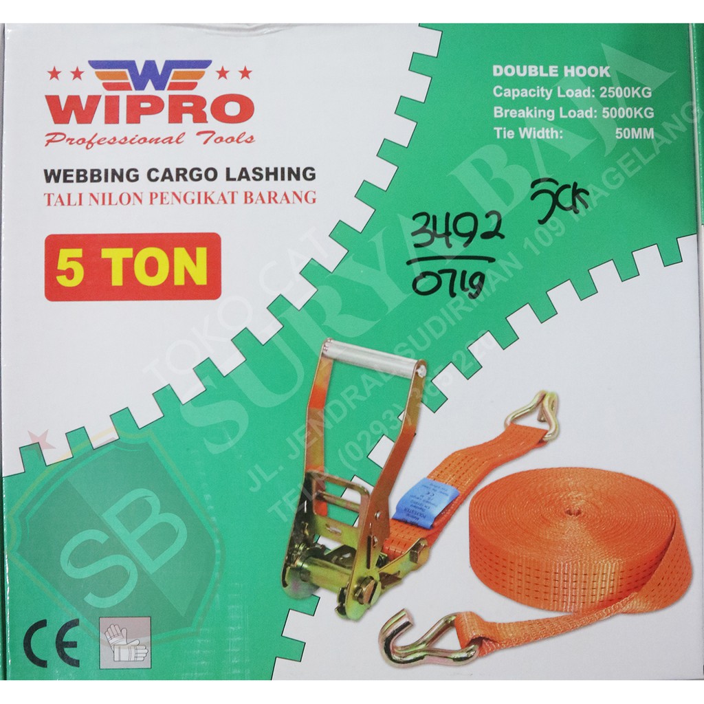 Jual Wipro Webbing Cargo Lashing WCL5T8 | Shopee Indonesia