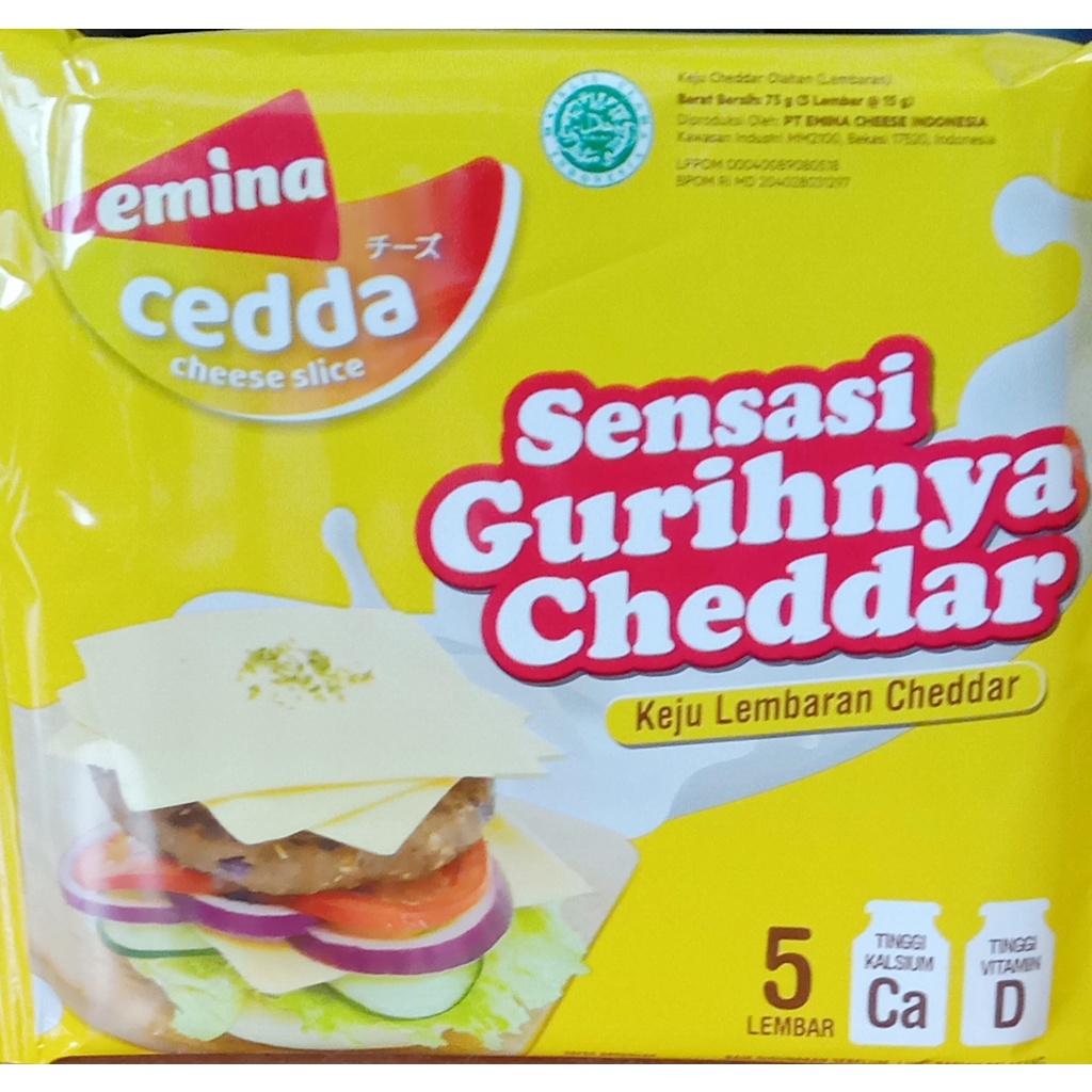 Jual Emina Cheese Slice Cheddar 5lembar | Shopee Indonesia