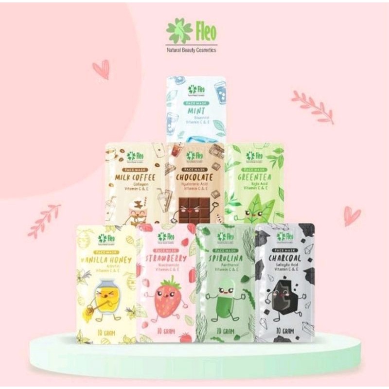 Jual {Beautystuffofficial} ️Free Gift ️ Fleo Face Mask 10 Gram | Shopee ...