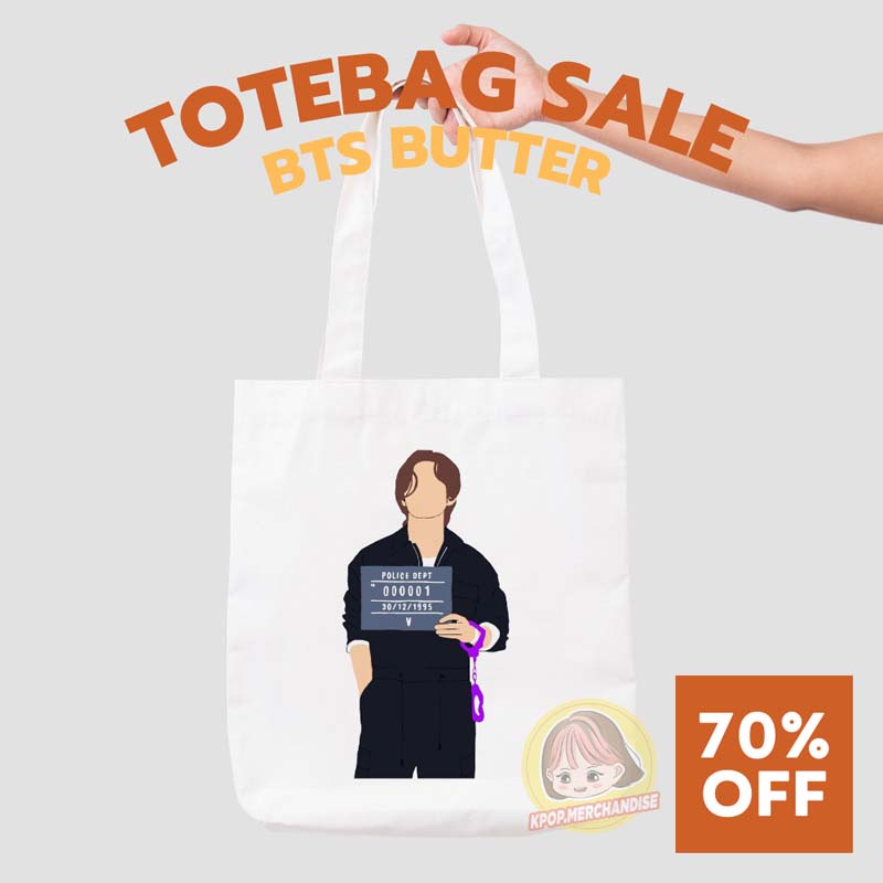 Jual Tote bag KPOP Merhcandise [TAS Totebag kanvas BTS Butter ] BTS ...