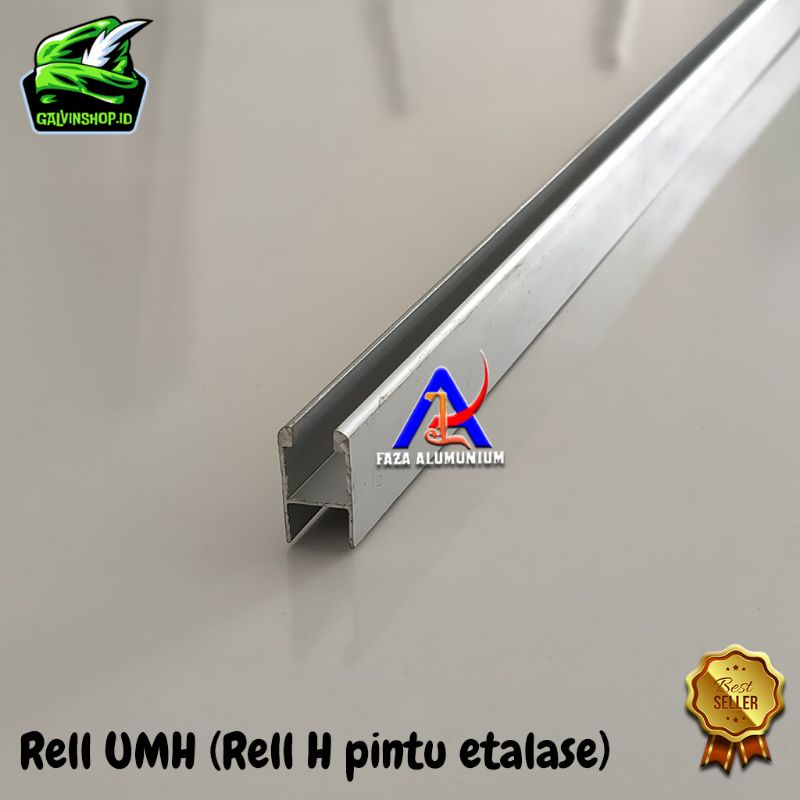Jual rell H etalase, rell bingkai bawah kaca etalase panjang 1 meter | Shopee Indonesia