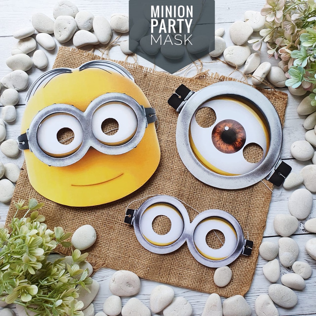 Jual Minions Mask Topeng Pesta Minion Ulang Tahun Birthday | Shopee ...