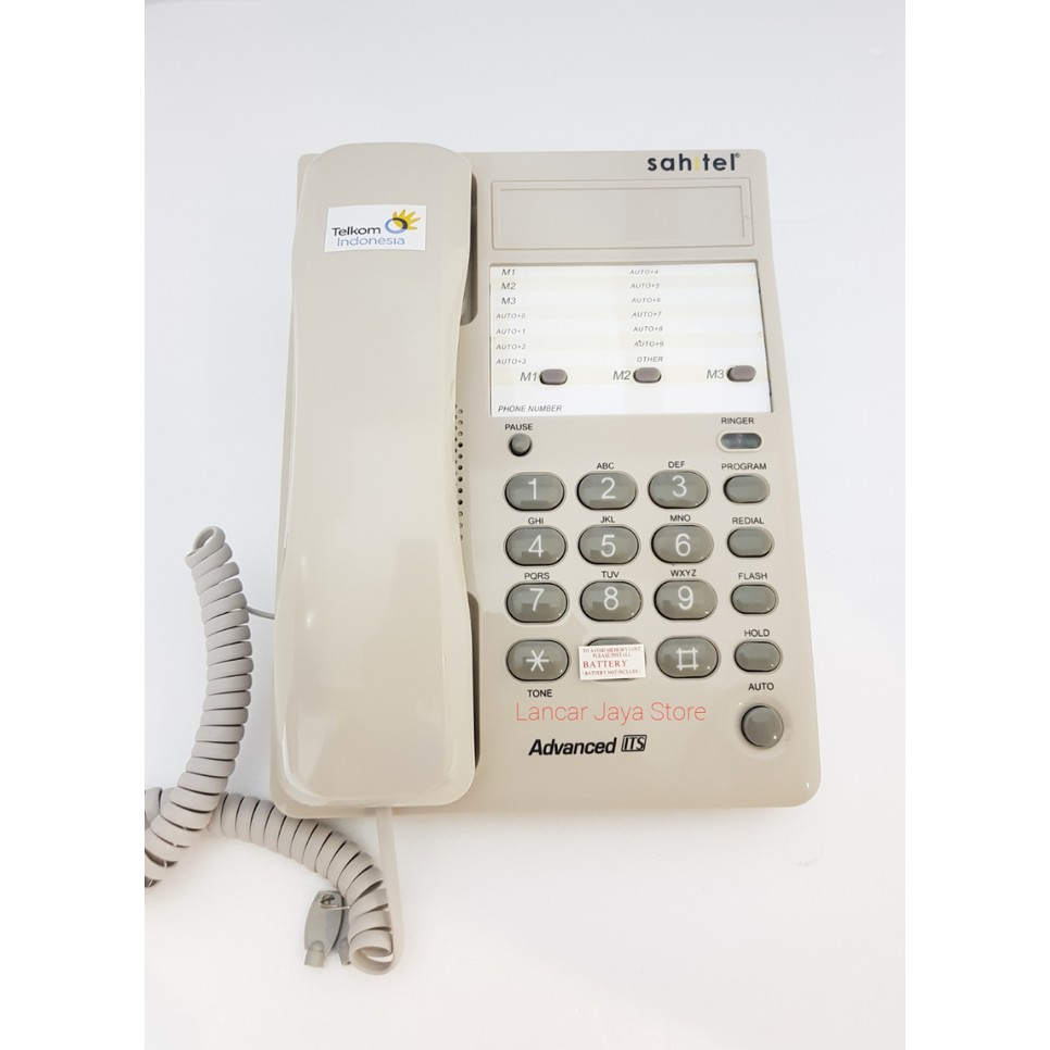 Jual Telepon Murah Meja Sahitel S71 - Putih Simple / Telepon Meja ...
