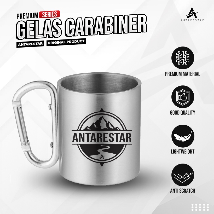 Jual ANTARESTAR Official - Gelas Carabiner Mug Cangkir Minum Outdoor ...
