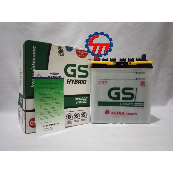 Jual Aki accu basah Gs Astra Hybrid NS40 32Ah Carry 1.0 1.3 1.5 Futura ...