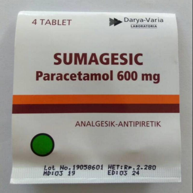 Jual SUMAGESIC 650 MG 4 TABLET PERSTRIP | Shopee Indonesia