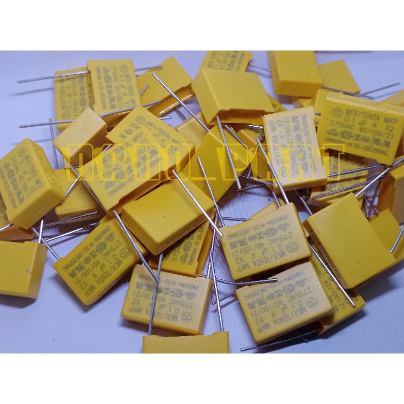 Jual capasitor MKP MKT 104 275V kapasitor 100N 0.1uf 275vac | Shopee Indonesia