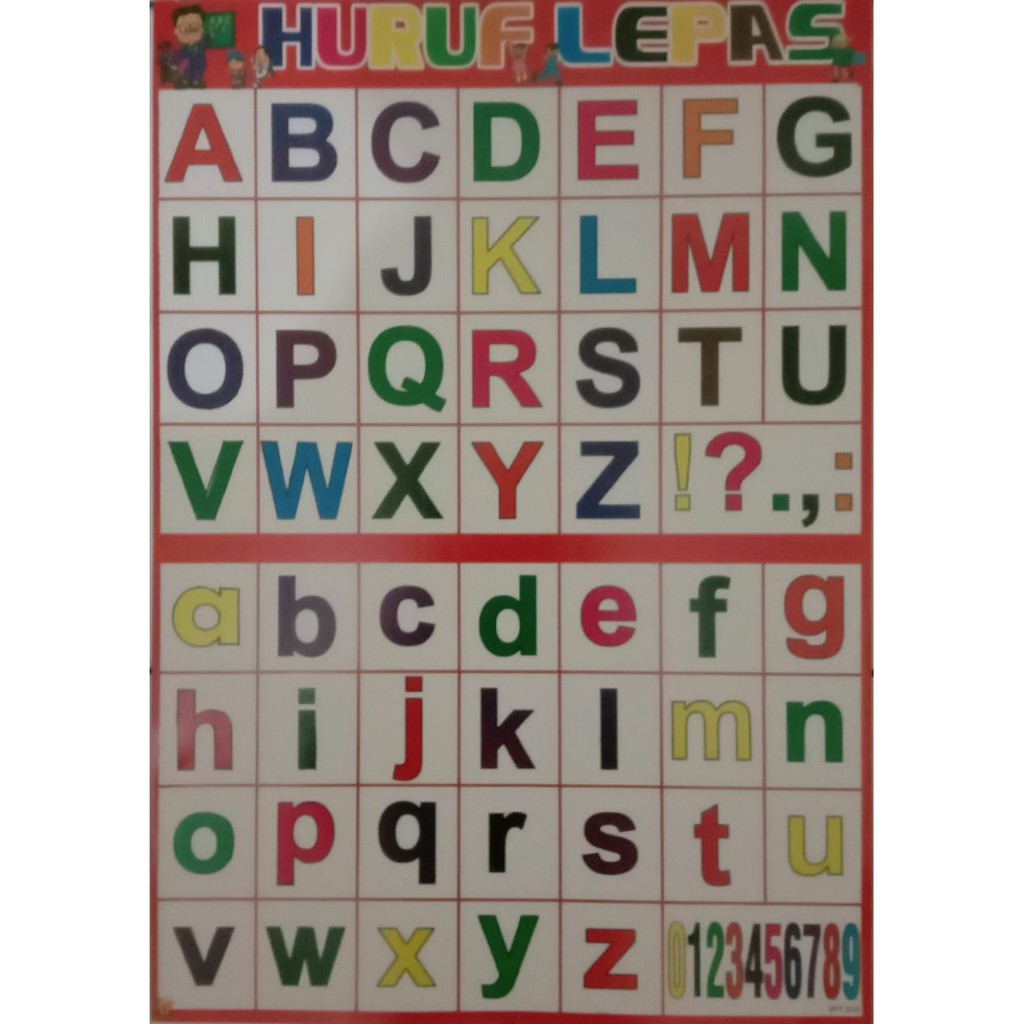 Jual Poster Tema Huruf Abjad | Shopee Indonesia