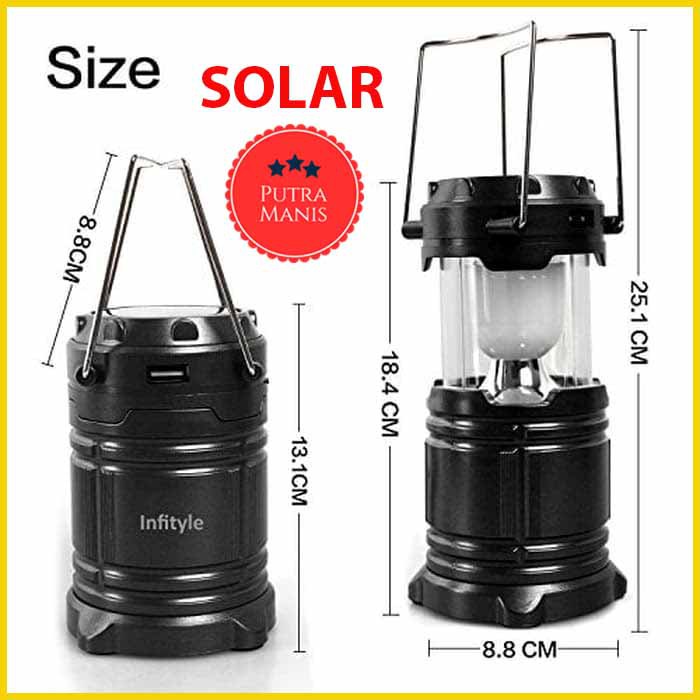 Jual Lampu LED Lentera Emergency Letera lapu Tenaga Solar Matahari Petromak Power Bank ...
