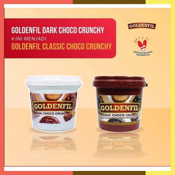 Jual Goldenfil Dark Crunchy Selai Coklat Selai Roti | Shopee Indonesia