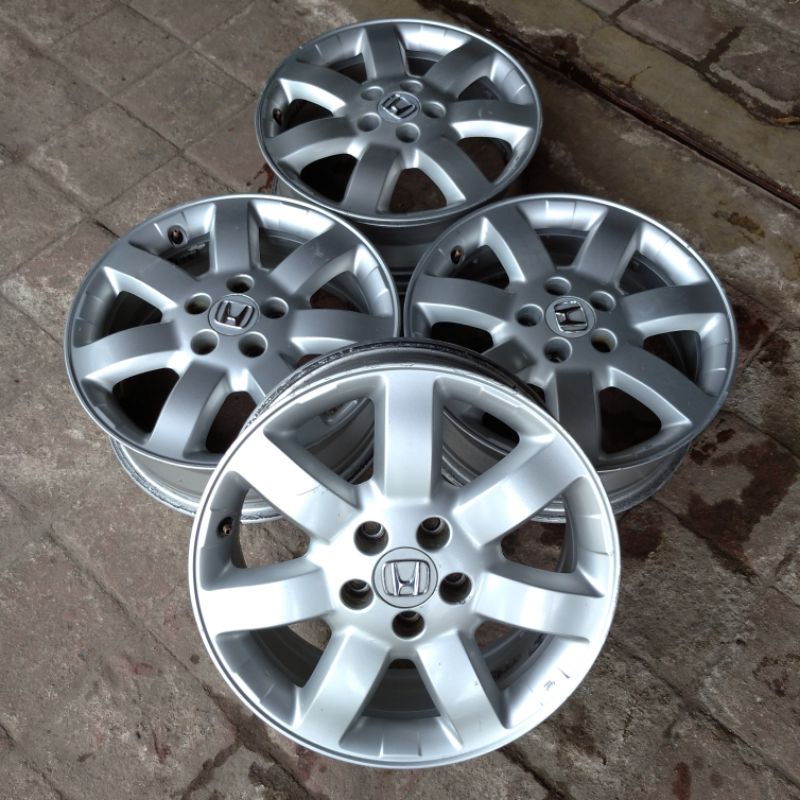 Jual VELG SEKEN ORIGINAL COPOTAN HONDA CRV RING 17 LEBAR 6,5 PCD 5X114,3 ET 50 WARNA SILVER ...