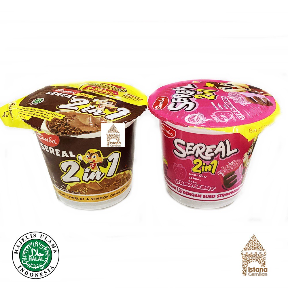 Jual Simba Sereal Cup 2in1 dengan Susu Cokelat / Strawberry | Shopee ...