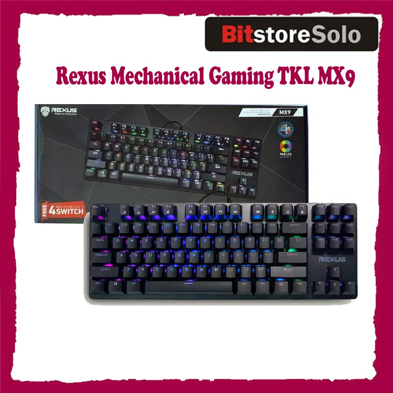 Jual Keyboard Gaming Mechanical REXUS Legionare MX9 TKL | Shopee Indonesia