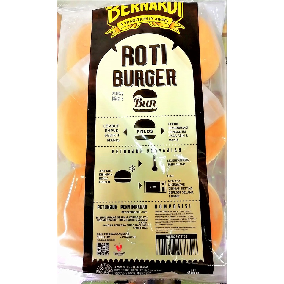 Jual Bernardi Roti Burger Original | Shopee Indonesia