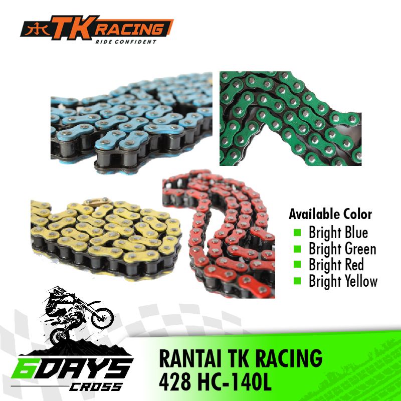 Jual RANTAI TK RACING 428 HC-140L BRIGHT COLOUR | Shopee Indonesia